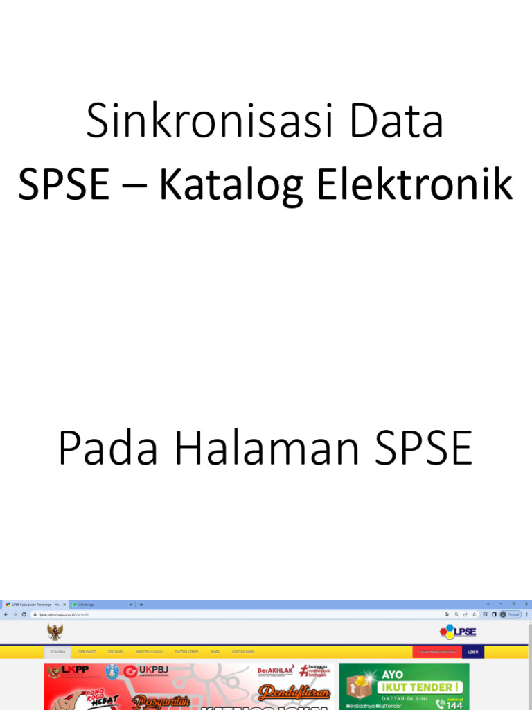 Katalog Elektronik SPSE | PDF