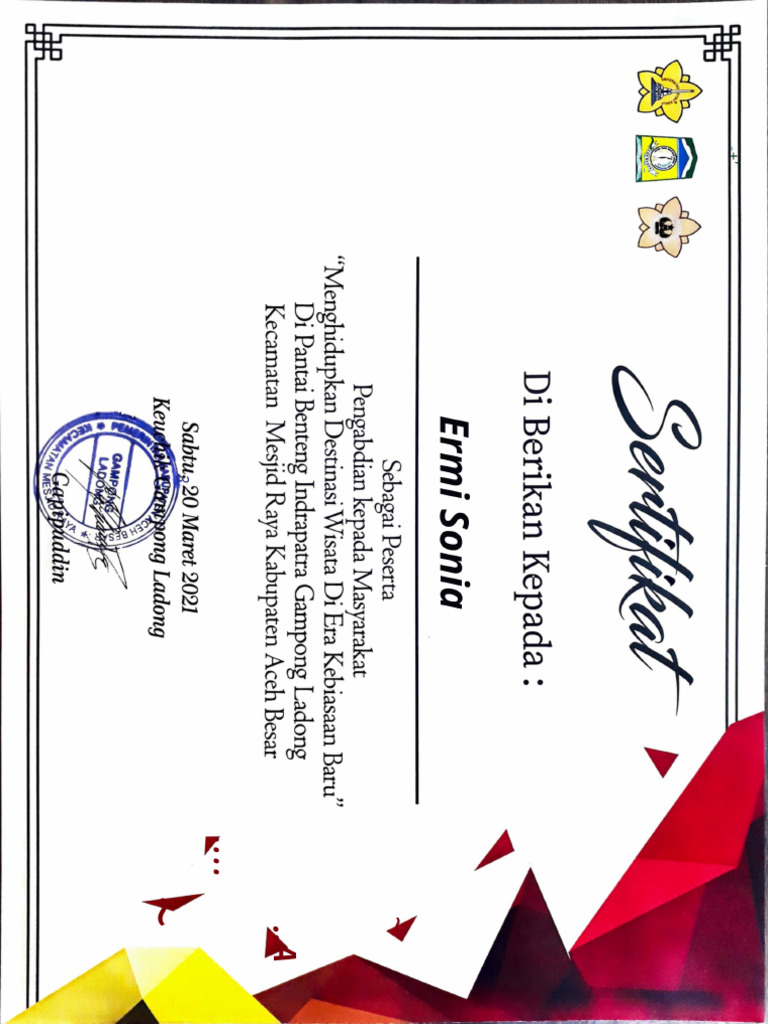 E Sertifikat PDF | PDF