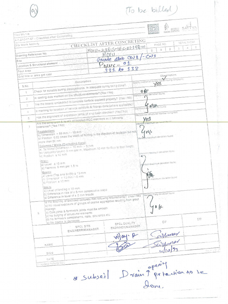 Grade Slab in BTW CW3 & CW8 | PDF
