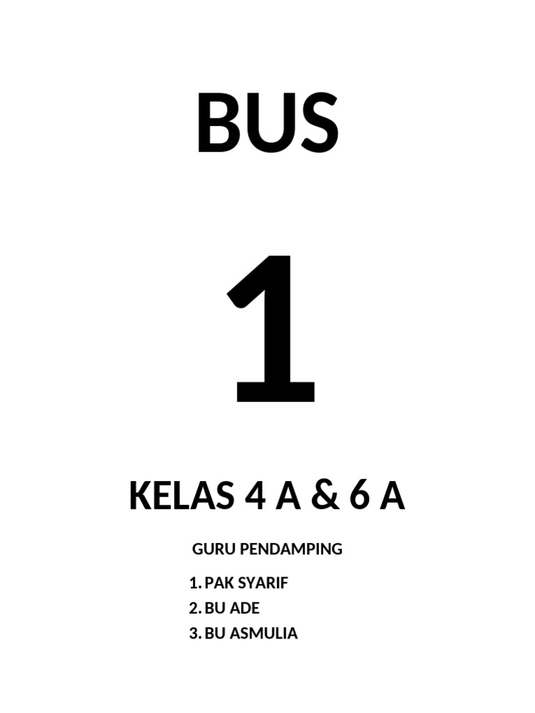 Nomor Bus Jawara Rabu | PDF
