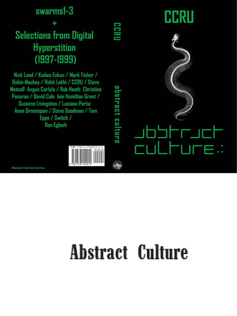 Abstract Culture: CCRU Swarms Collection | PDF | Bacteria