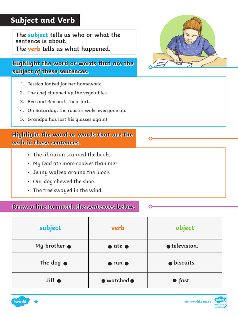 Subject and Verb Id-5 | PDF