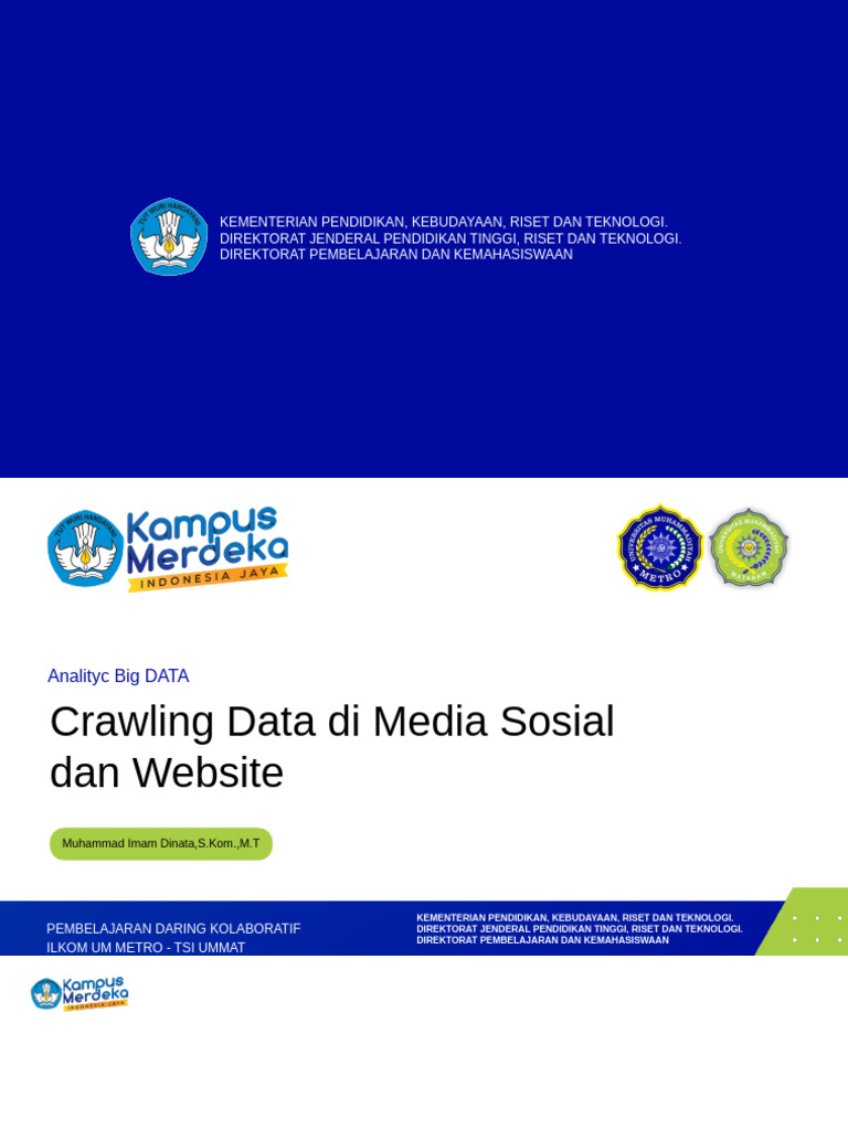 Crawling Data di Media Sosial | PDF