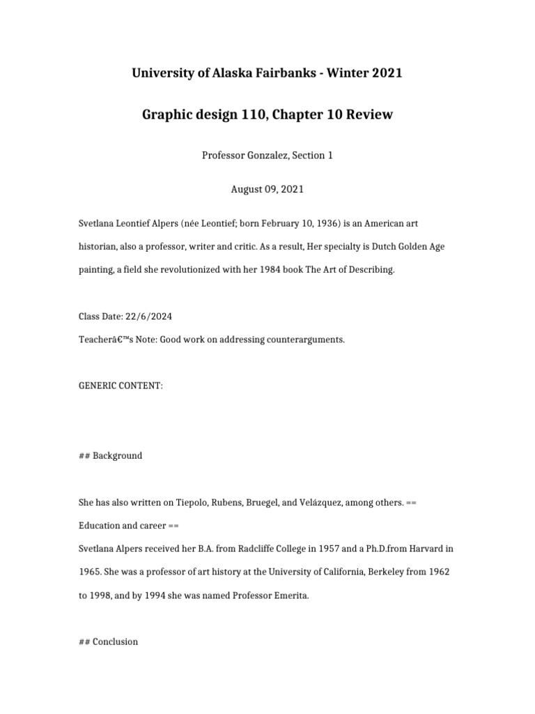GRAPHIC_DESIGN_110_CHAPTER_10_REVIEW | PDF | The Arts