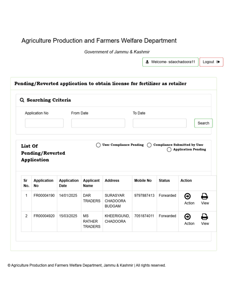 Pending Fertilizer License Applications | PDF
