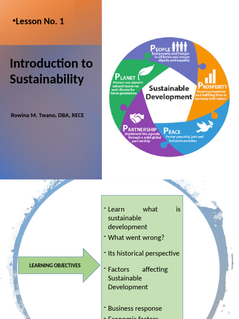 Lecture 1 Introduction To Sustainable Development | PDF ...