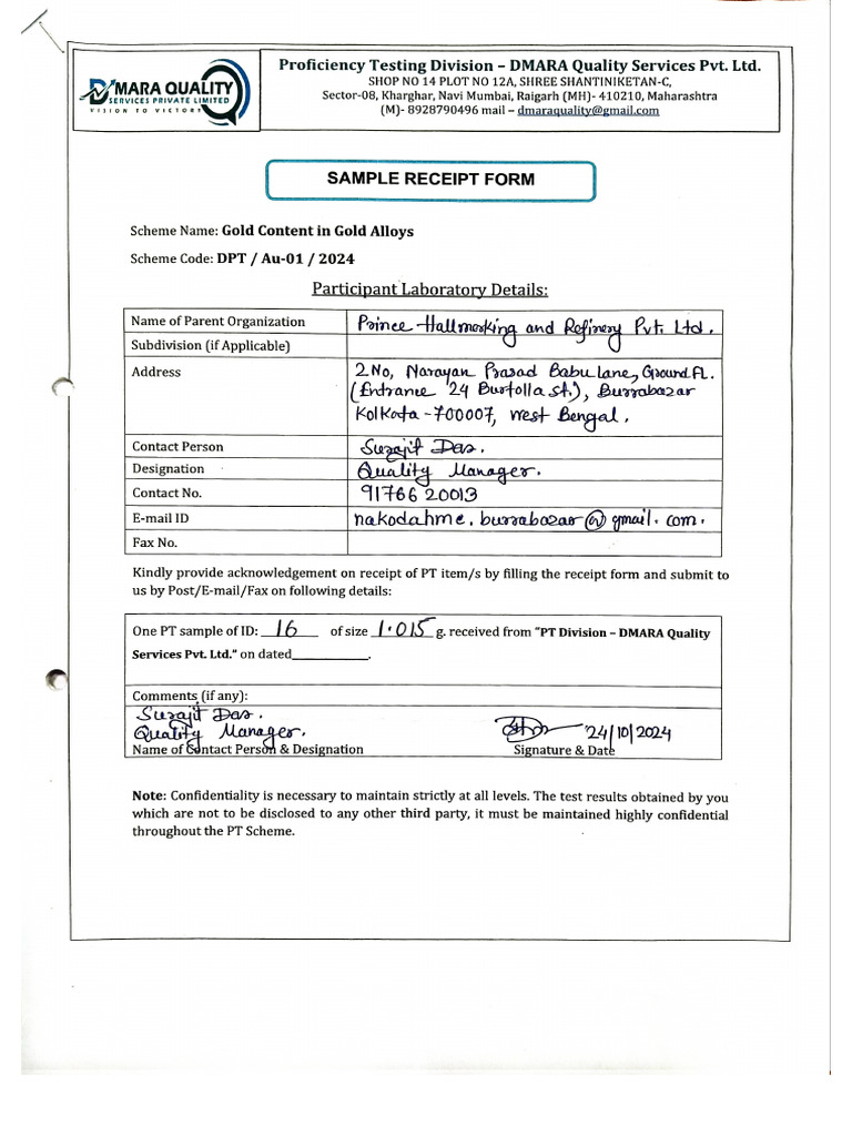 Annex - 3 - PT Testing Report | PDF