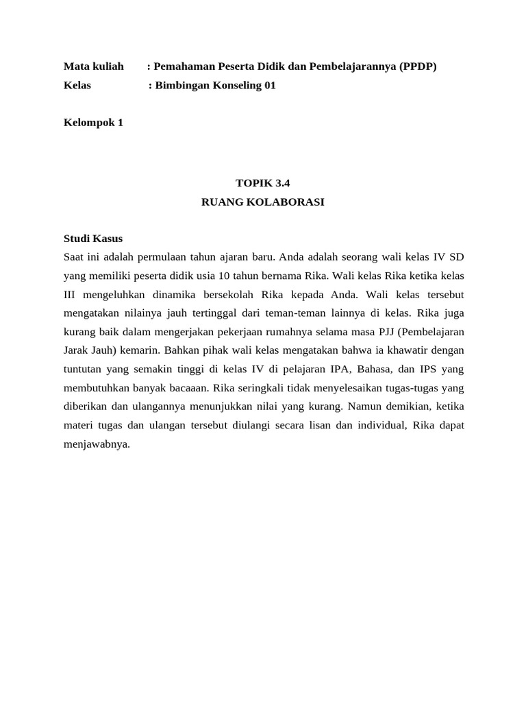 PPDP T3. Ruang Kolaborasi | PDF