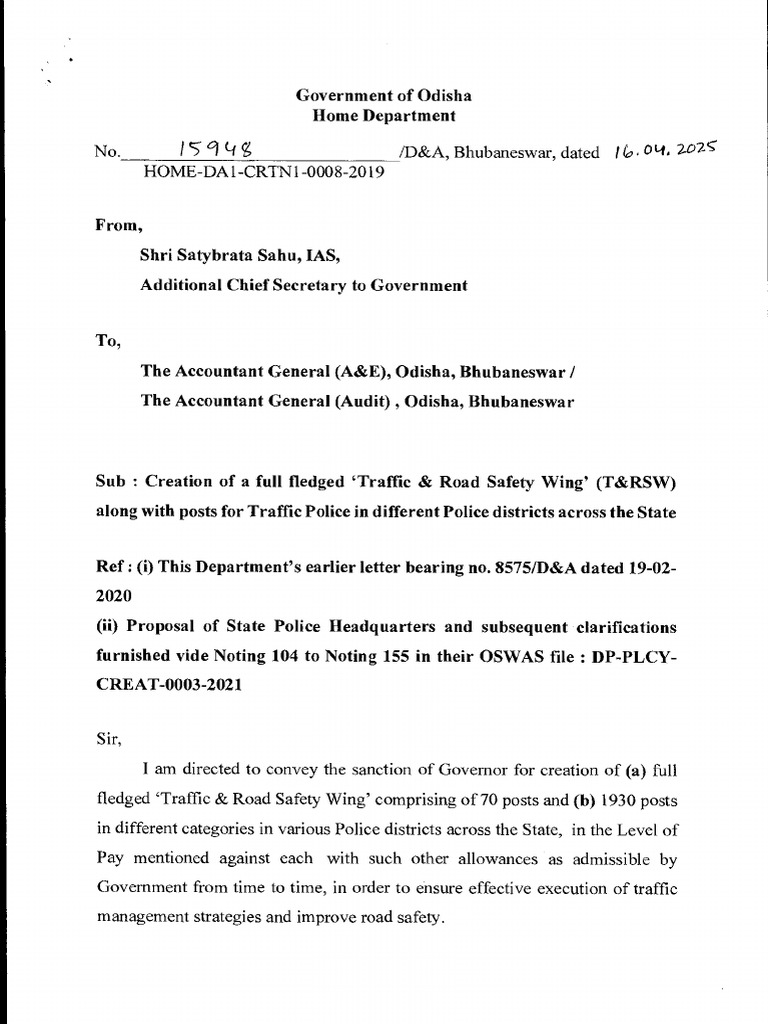 Upcoming Police SI, Constable and Traffic SI Vacancy | PDF