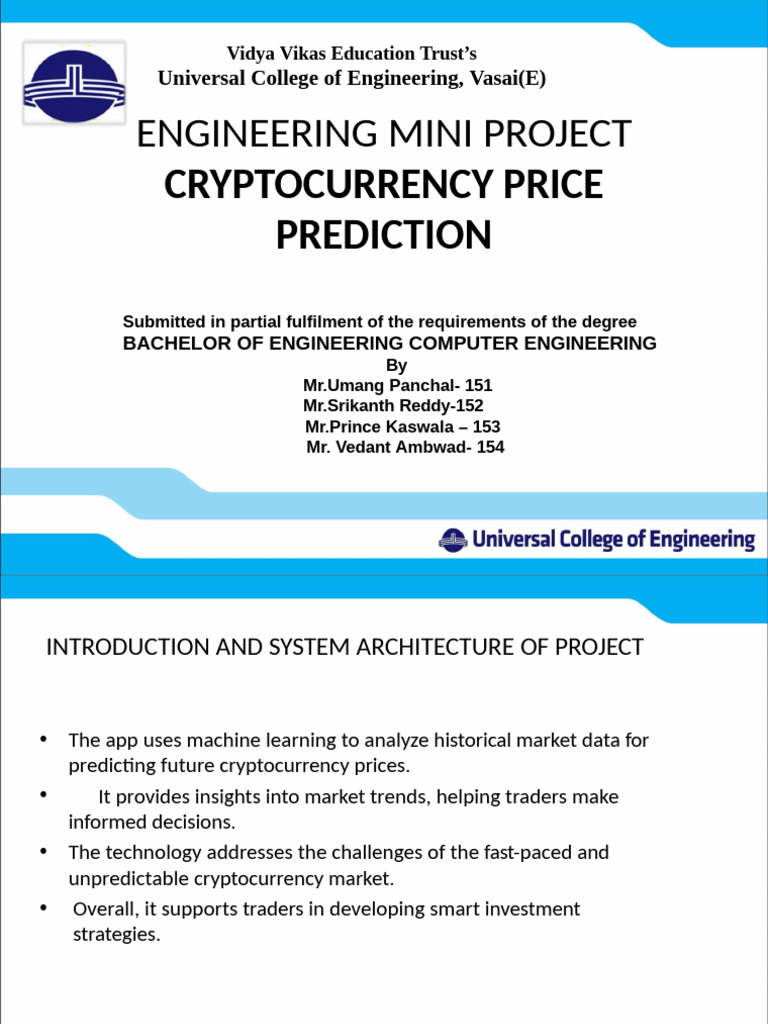 Mini-Project PPT Template-1 | PDF | Cryptocurrency | Machine Learning