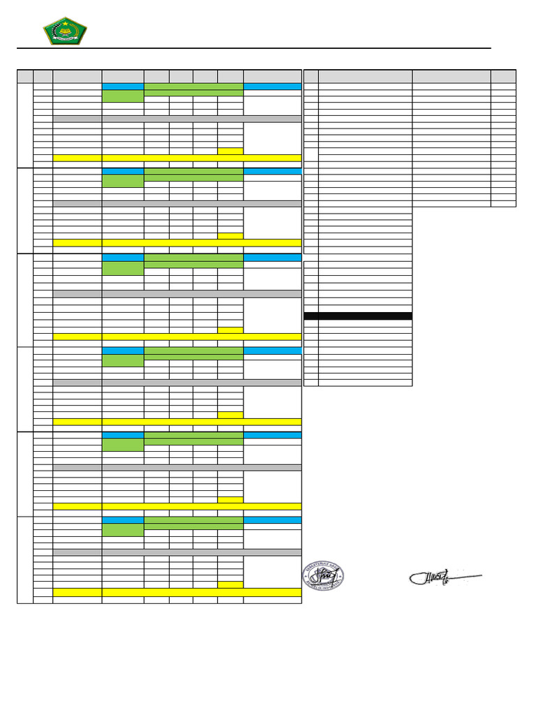 Jadwal Kelas 8 Tp. 2024-2025 Genap | PDF