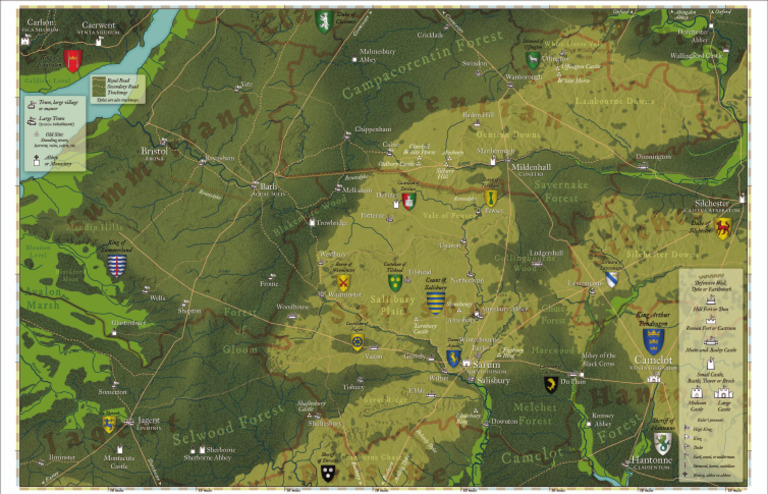 Pendragon Map of Salisbury Count | PDF