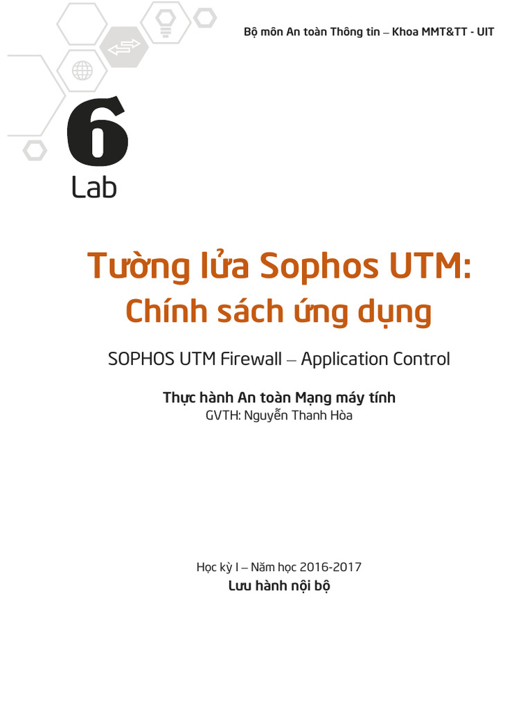 Lab8-Sophos UTM Application Control | PDF