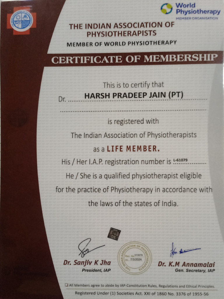 Iap Certificate | PDF