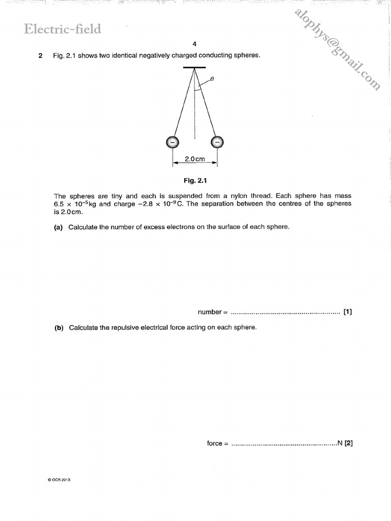 Electric Field Analysis Document | PDF