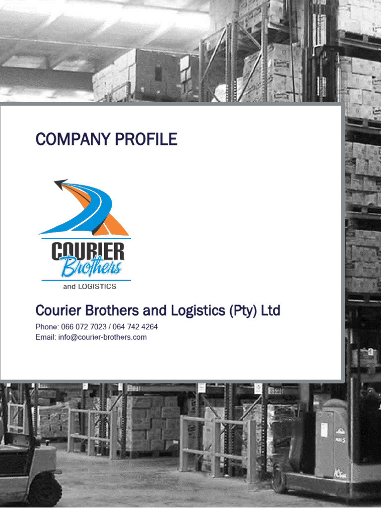 Courier Brothers Logistics Company Profile | PDF | Courier | Logistics