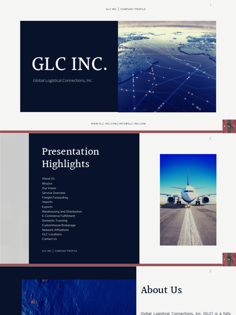 Global Logistical Connections Company Profile | PDF | Logistics ...