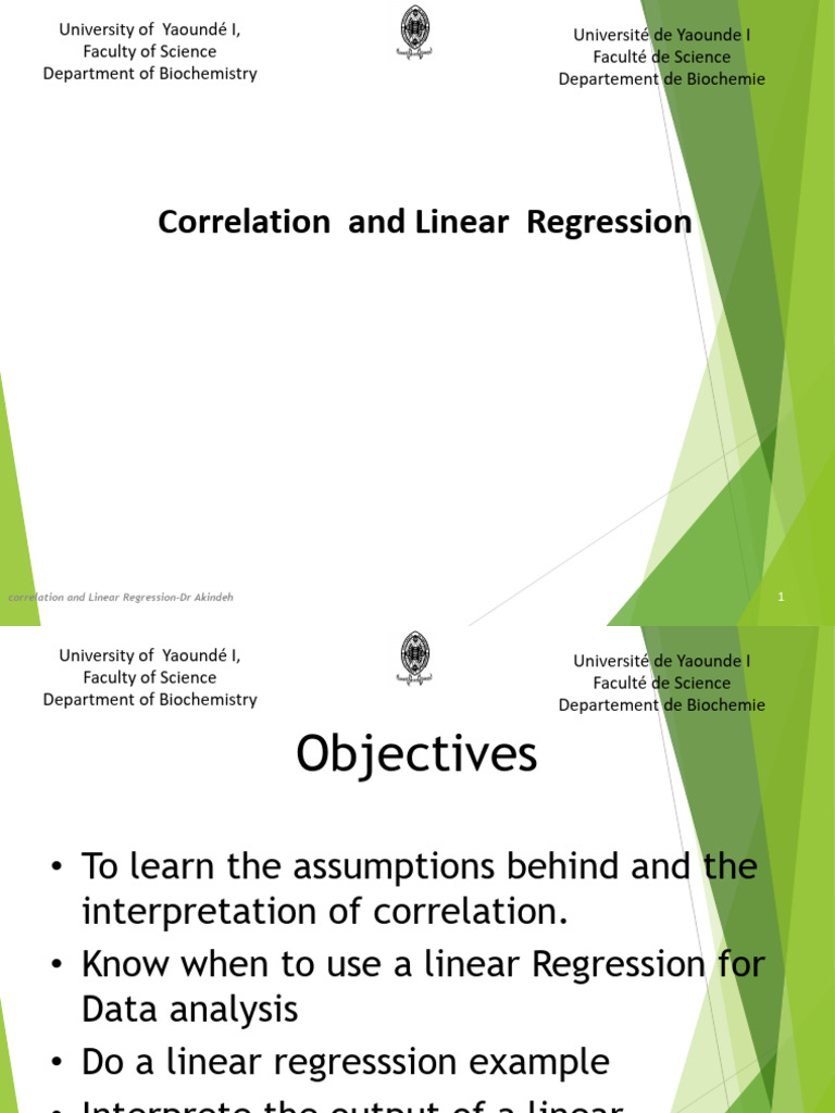 Correlation and Linear Regression Guide | PDF | Regression Analysis ...