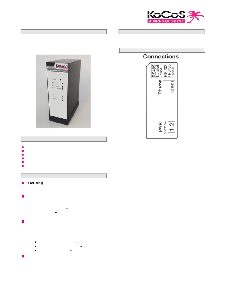 ME28-3 - Din Ethernet - Datasheet - Rev01 | PDF | Electrical ...