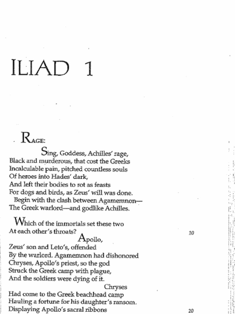 Iliad-1 | PDF