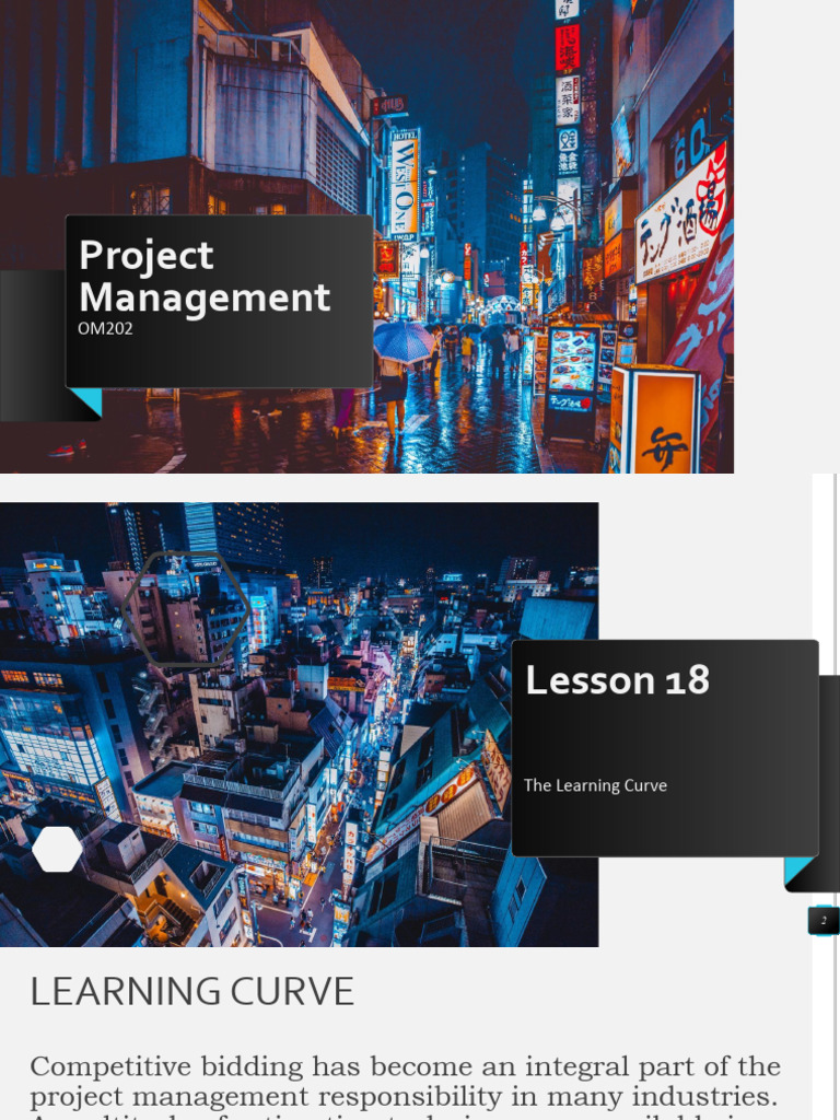 Project Management Lesson 18 | PDF | Economies | Economics