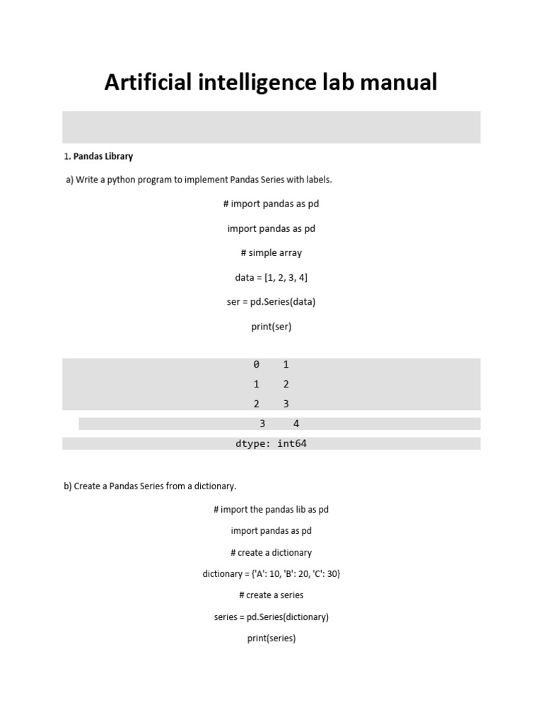 Artificial intelligence lab manual (1) | PDF | Queue (Abstract Data Type) | Graph Theory