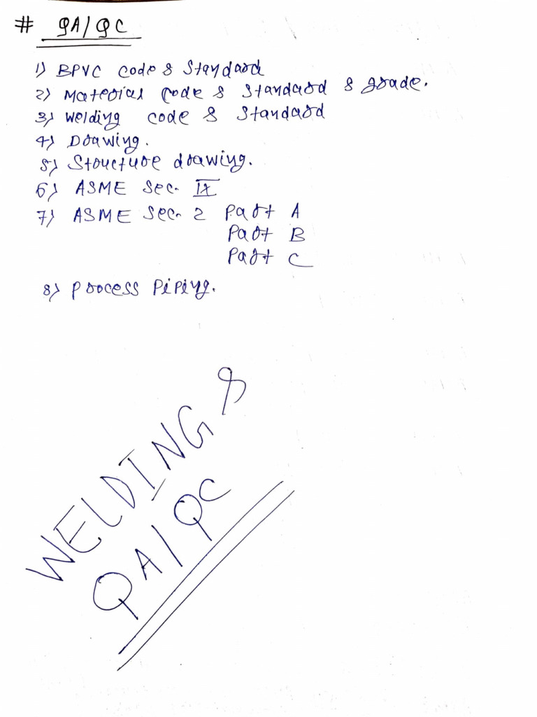 Very Important Welding & QC NOTES | PDF