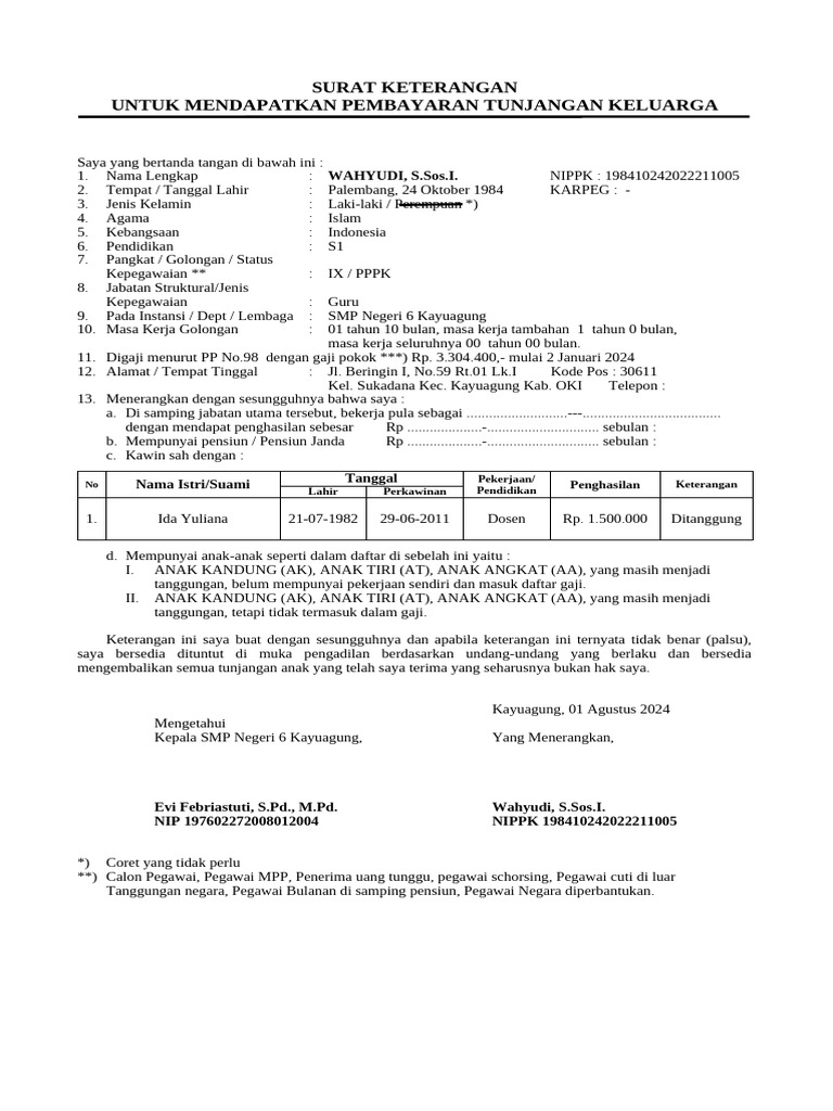 Blangko KP4 2024 Guru P3K 20224 | PDF