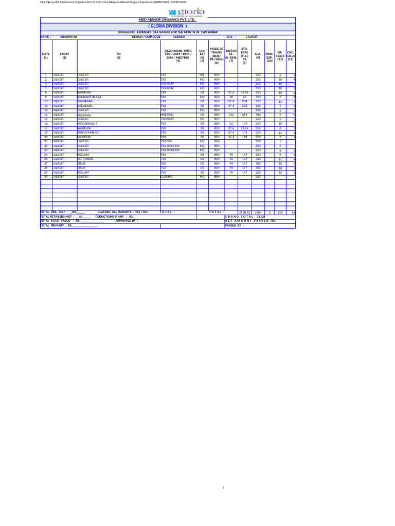 TES Format ASM SEPTEMBER | PDF