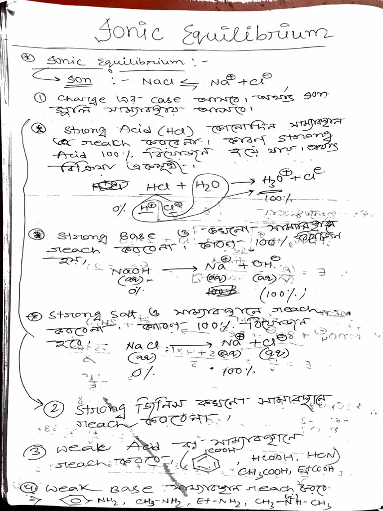 Ionic Equilibrium | PDF