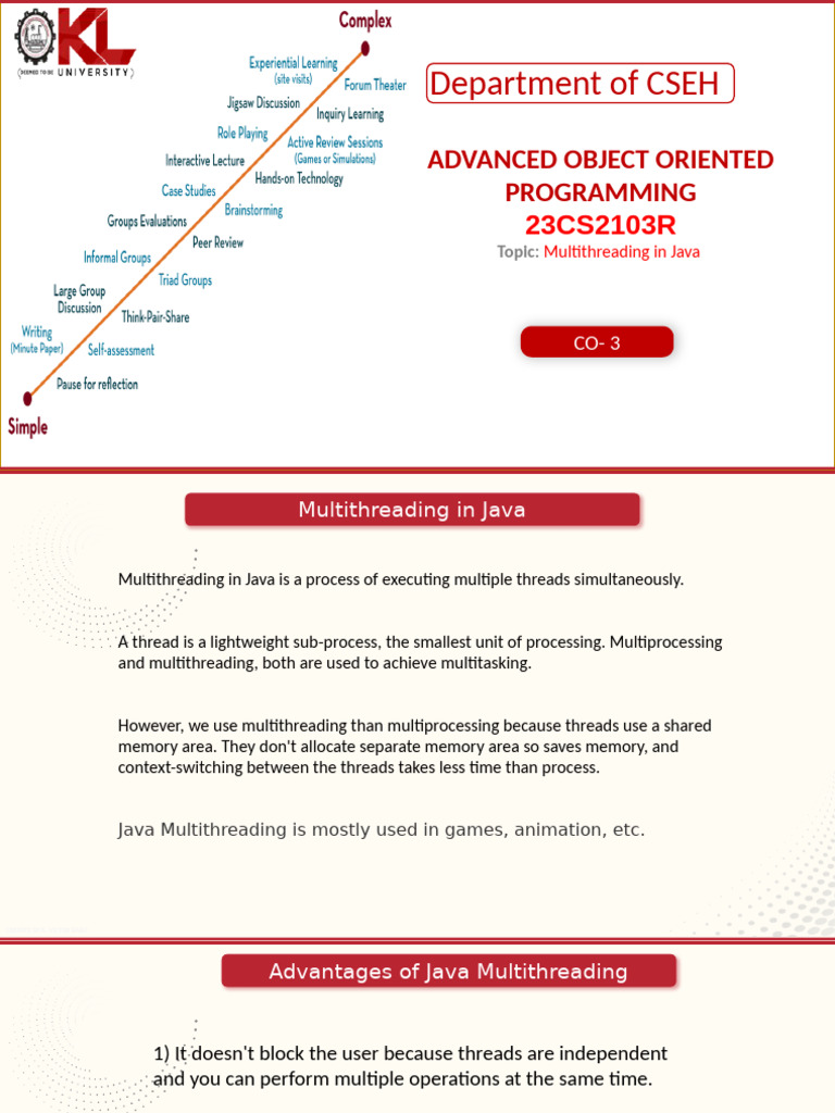 Java Multithreading Explained | PDF | Thread (Computing) | Process ...
