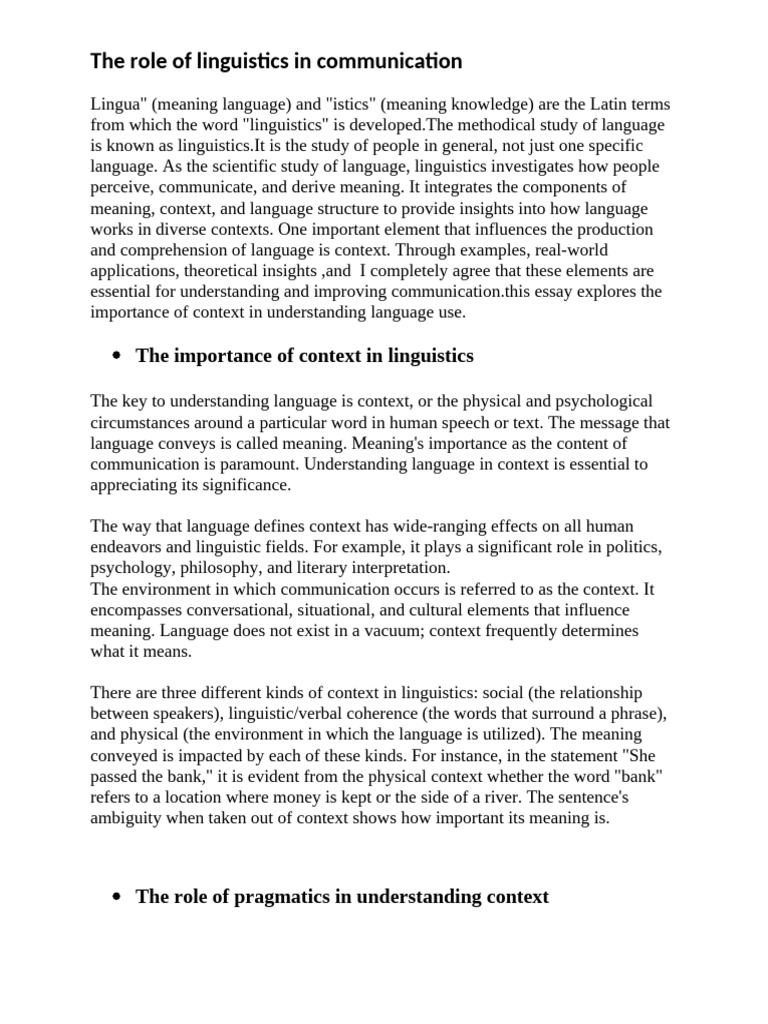 Lingustics Assignment Anjaly Pdf Linguistics Semantics 2107