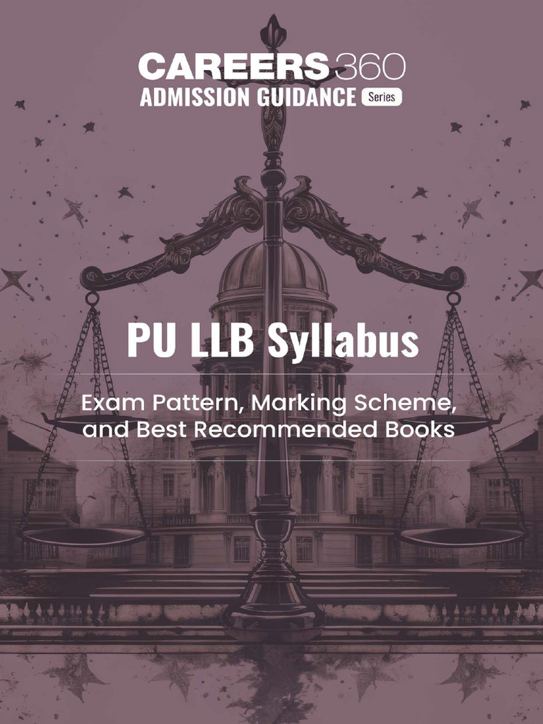 PU LLB 2025 Entrance Exam Syllabus and Pattern - Detailed Subject Wise ...