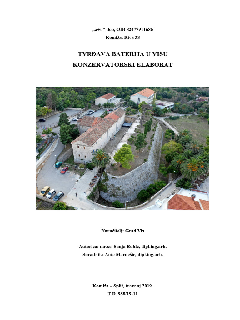 Konzervatorski Elaborat Batarija | PDF