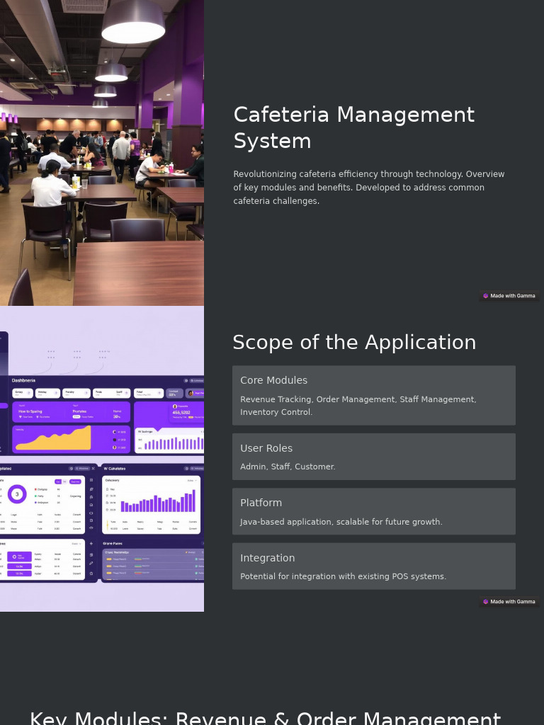 Cafeteria Management System | PDF