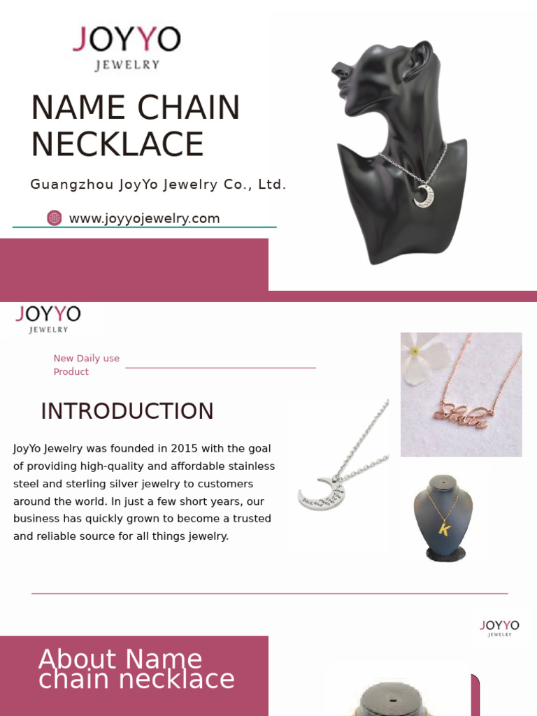 Name Chain Necklace | PDF