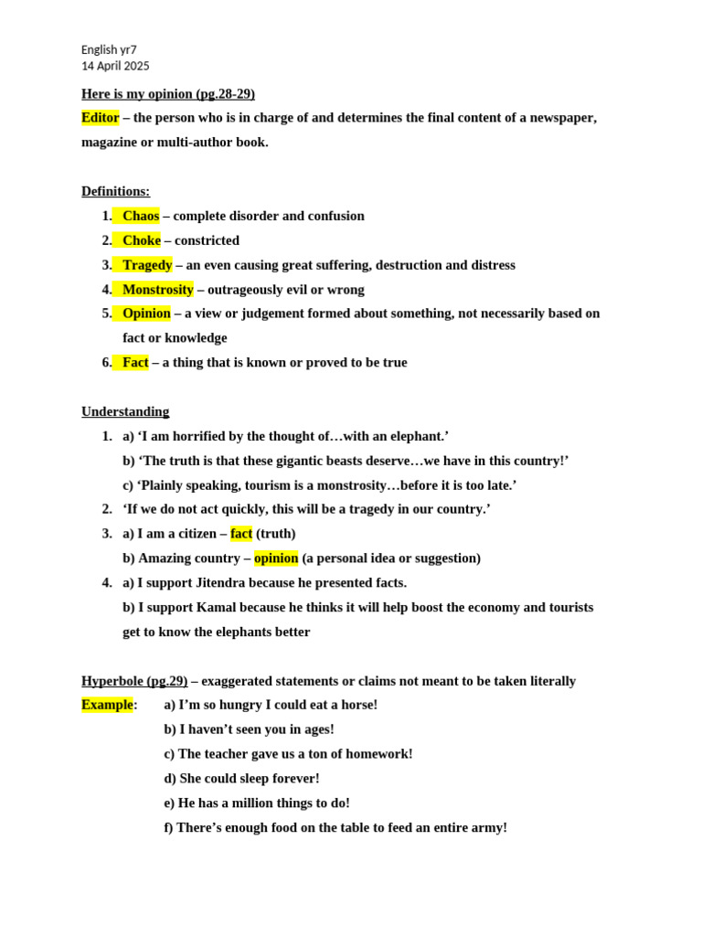 Here Is My Opinion (pg.28-29) | PDF | Truth