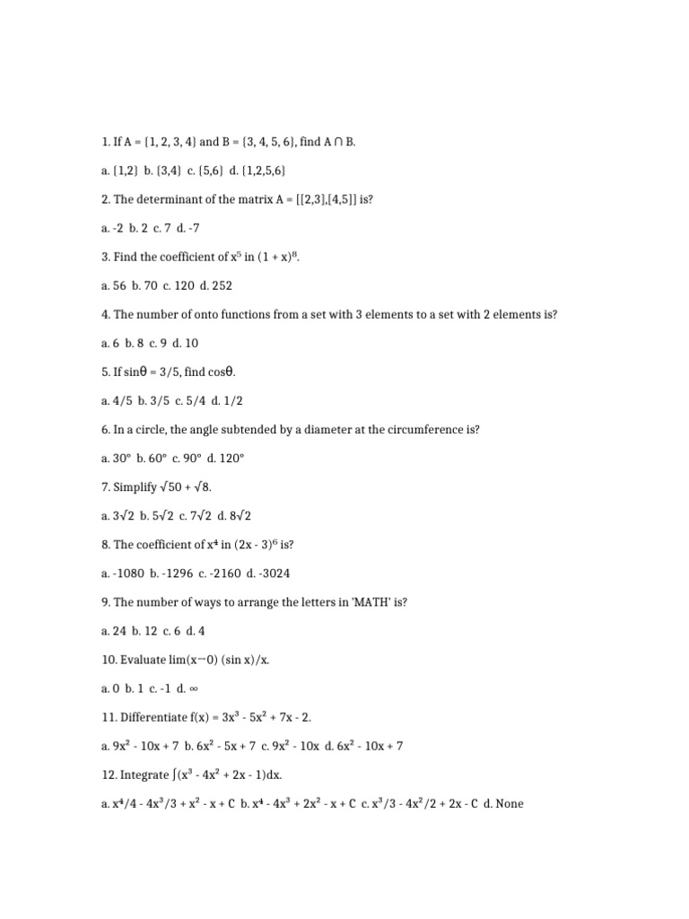 SSS3 Further Mathematics 2ND Term | PDF | Exponential Function | Integral