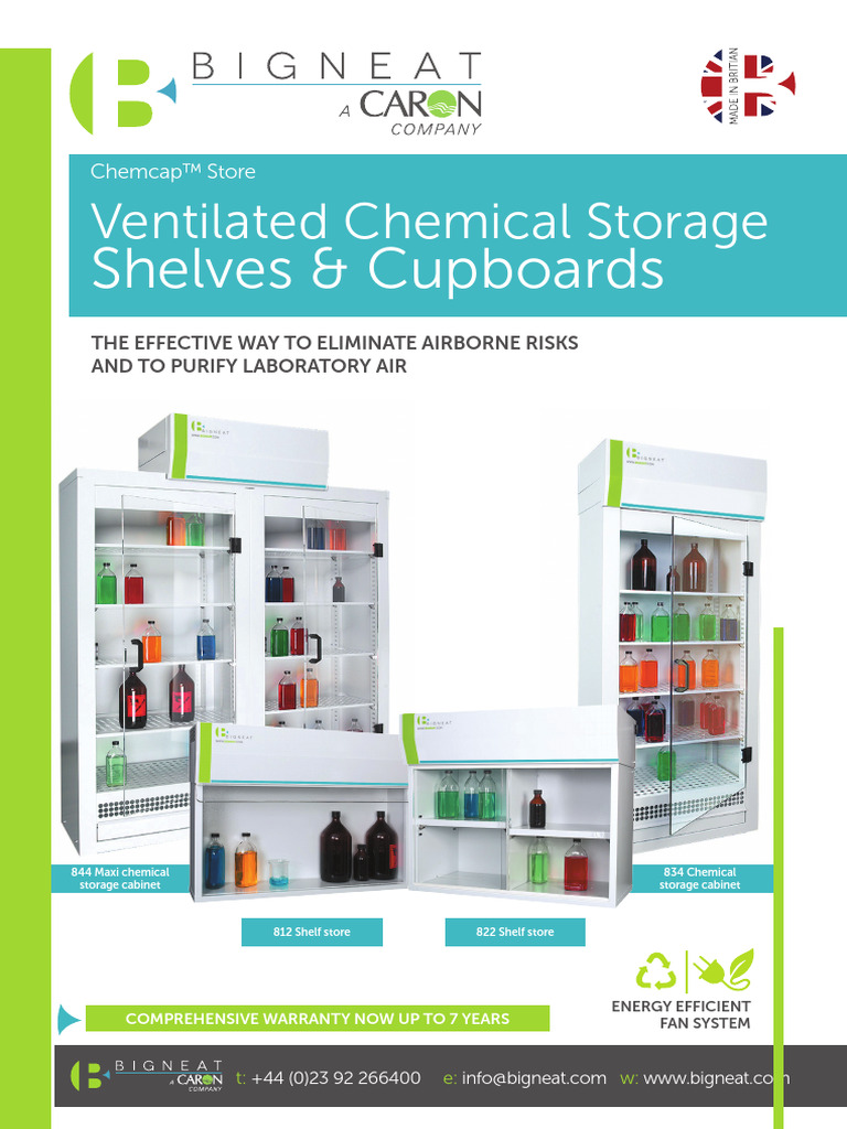 9043 Storage Broch Leaflet UK Caron 2021 | PDF | Laboratories | Filtration