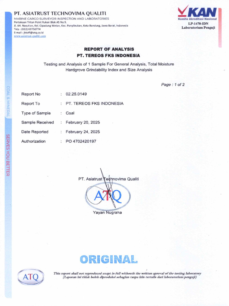 ROA Tambang Kalimantan Selatan | PDF