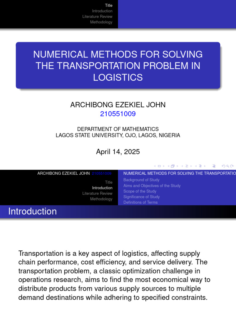 Numerical_methods_for_solving_the_transportation_problem_in_logistics__beamer_ | PDF ...
