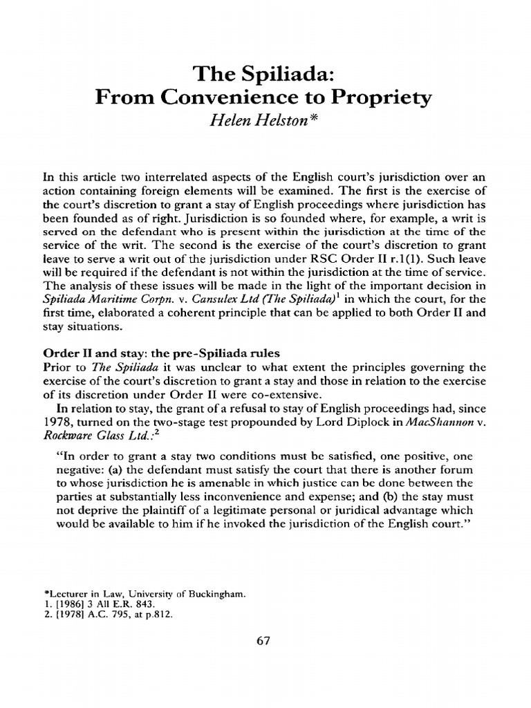172-Article Text-569-1-10-20121030 | PDF | Jurisdiction | Tort
