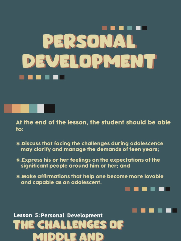 Challenges of Middle and Late Adolescents | PDF