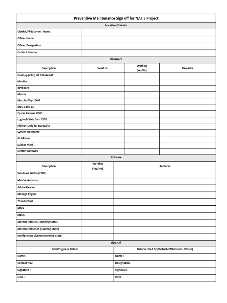 NCRB - PM Sign Off Report | PDF