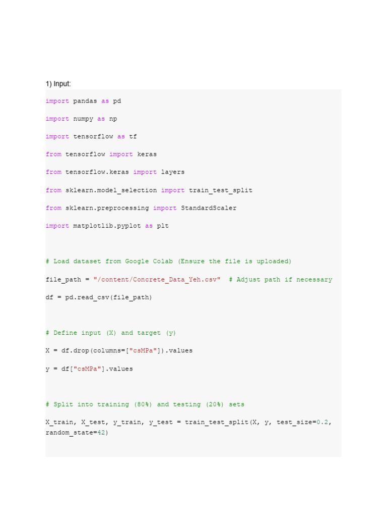 TensorFlow Loss History Visualization | PDF | Statistical Analysis | Teaching Mathematics
