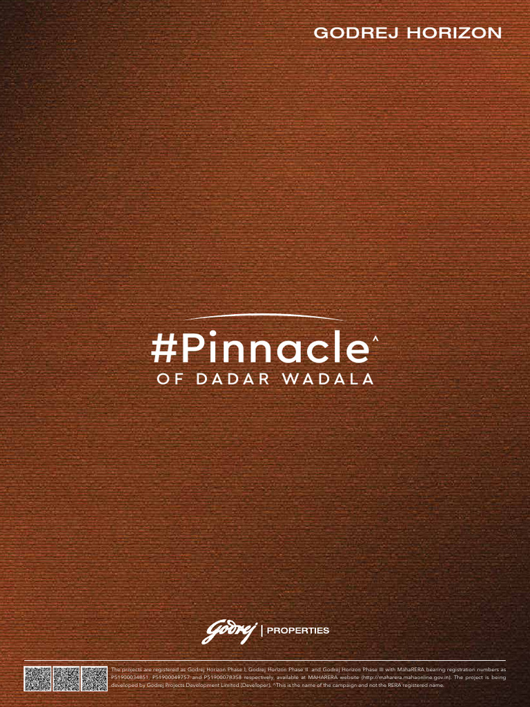 Godrej Pinnacle Brochure | PDF