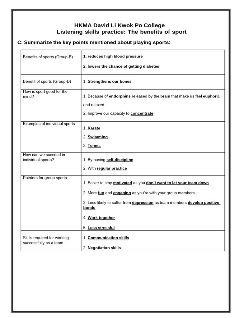 Summary Answers | PDF