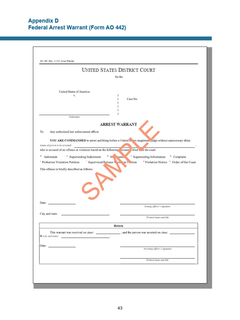 Arresting Warrant For MR Joseph Lopez | PDF