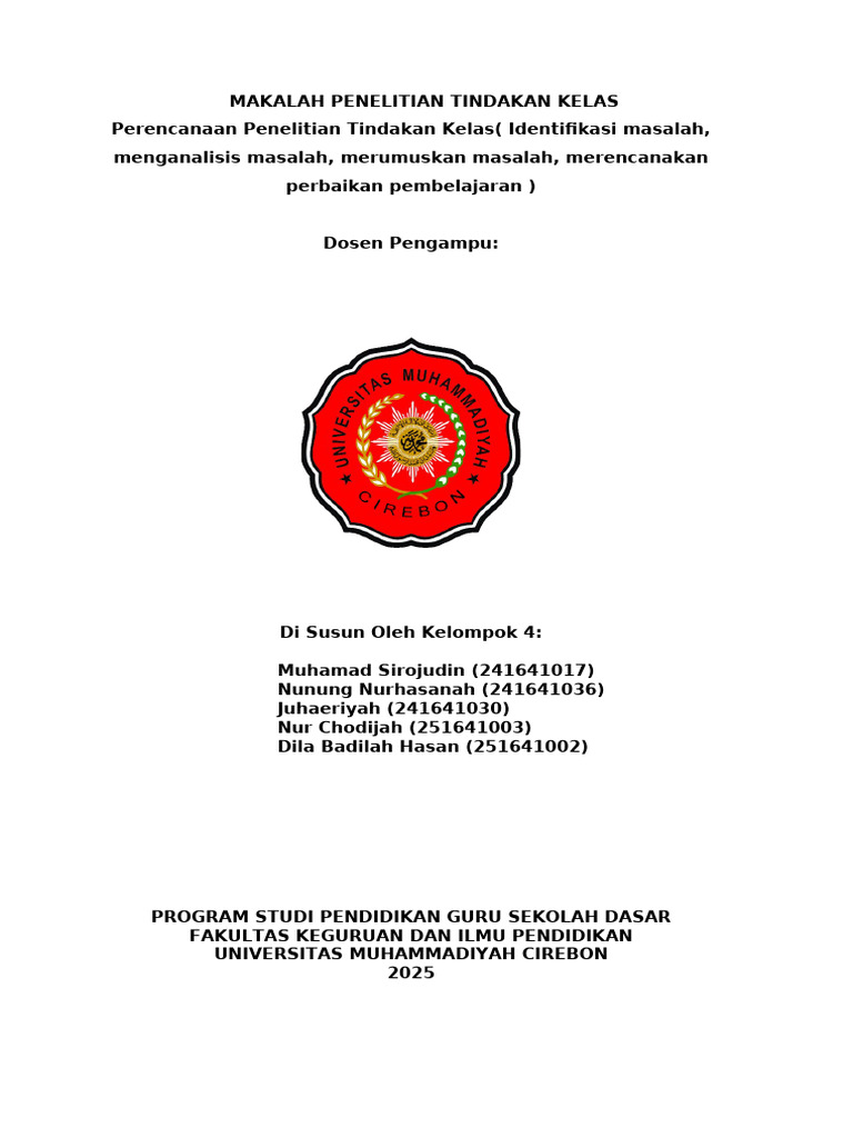 Makalah Metode PTK | PDF