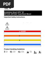 APC SRT3000 Installation Guide | PDF | Mains Electricity | Icon (Computing)